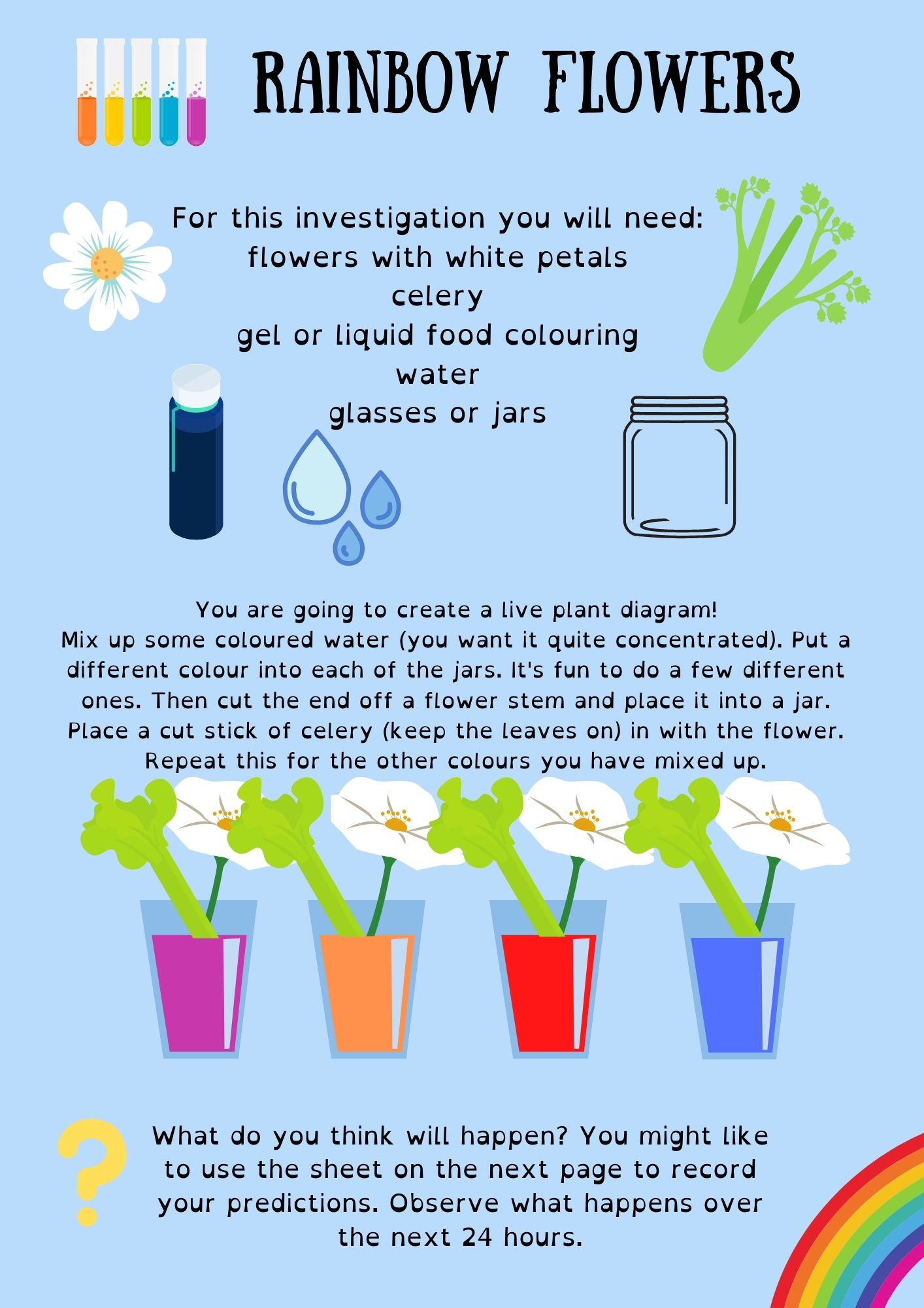 Rainbow Activity Pack - Curious Little Monkeys Educational Resources