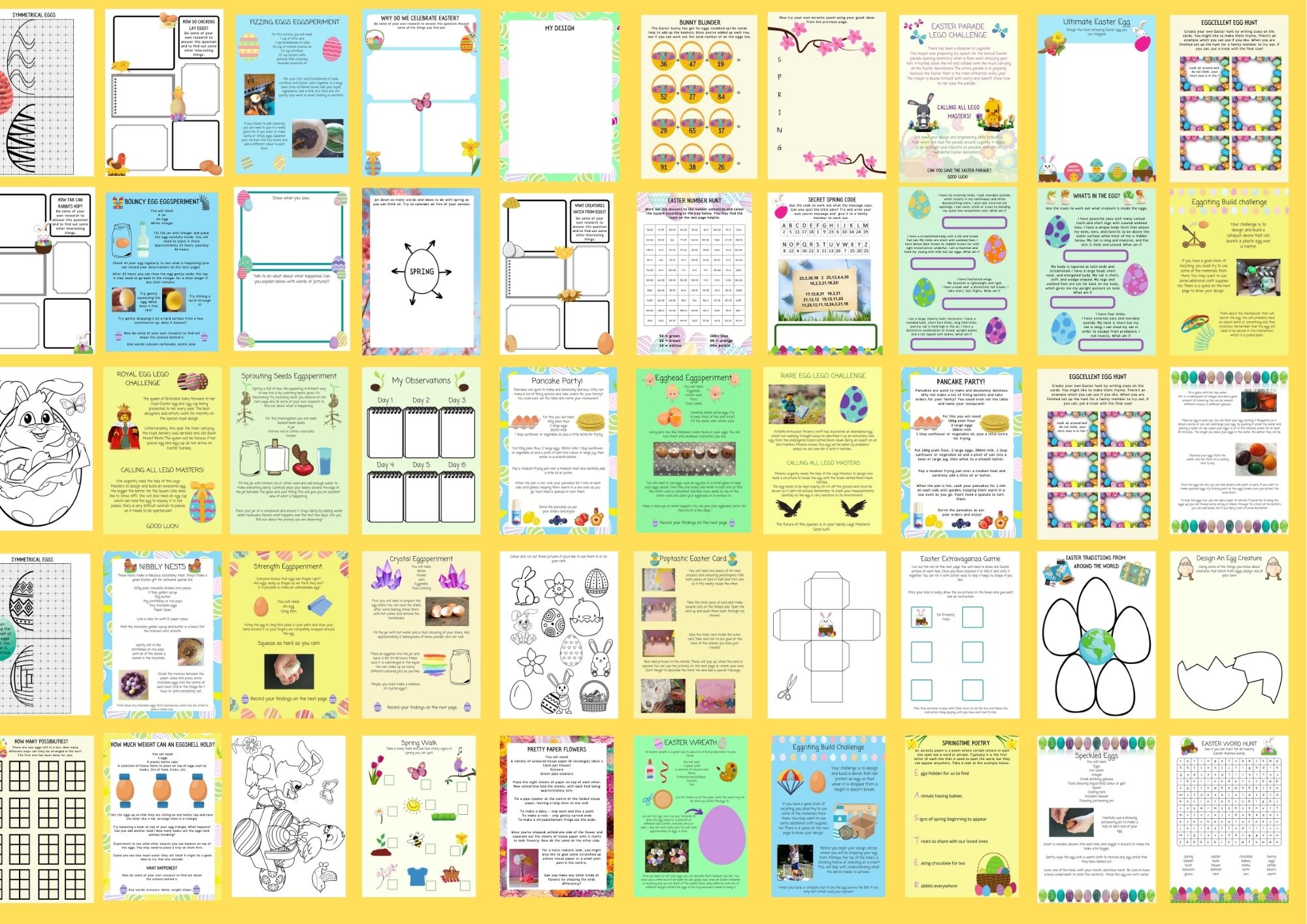 Easter Activity Pack (7-13) - Curious Little Monkeys Educational Resources